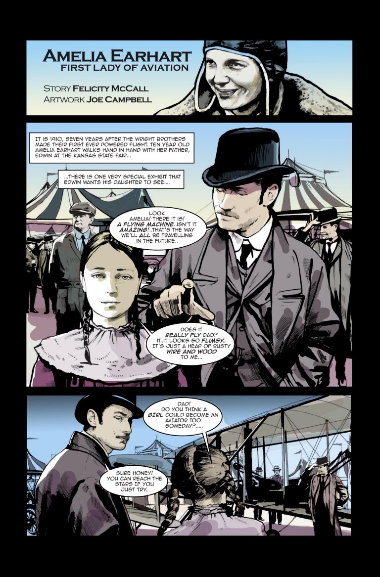 Amelia Earhart in Ireland Anyone? – joecampbellart